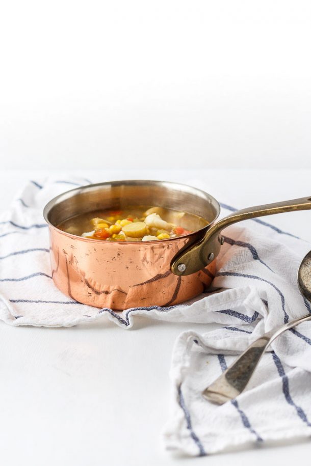 Healthy Cod and Corn Chowder | The Pure Taste