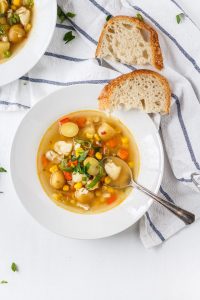 Healthy Cod and Corn Chowder | The Pure Taste
