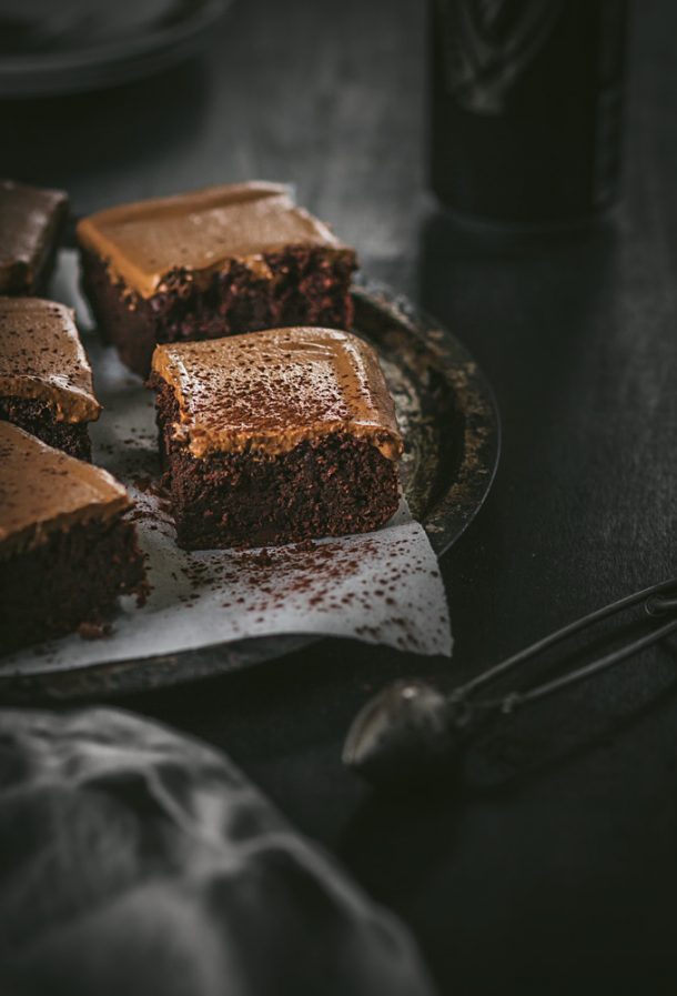 Dark Chocolate Guinness Brownies with Creamy Guinness Frosting | The ...